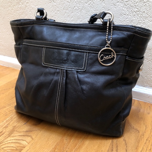 Coach | Bags | Coach Large Leather Tote Bag | Poshmark